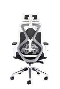 Maldini Mesh Back Office Chair White Frame | Mesh Office Chairs ...